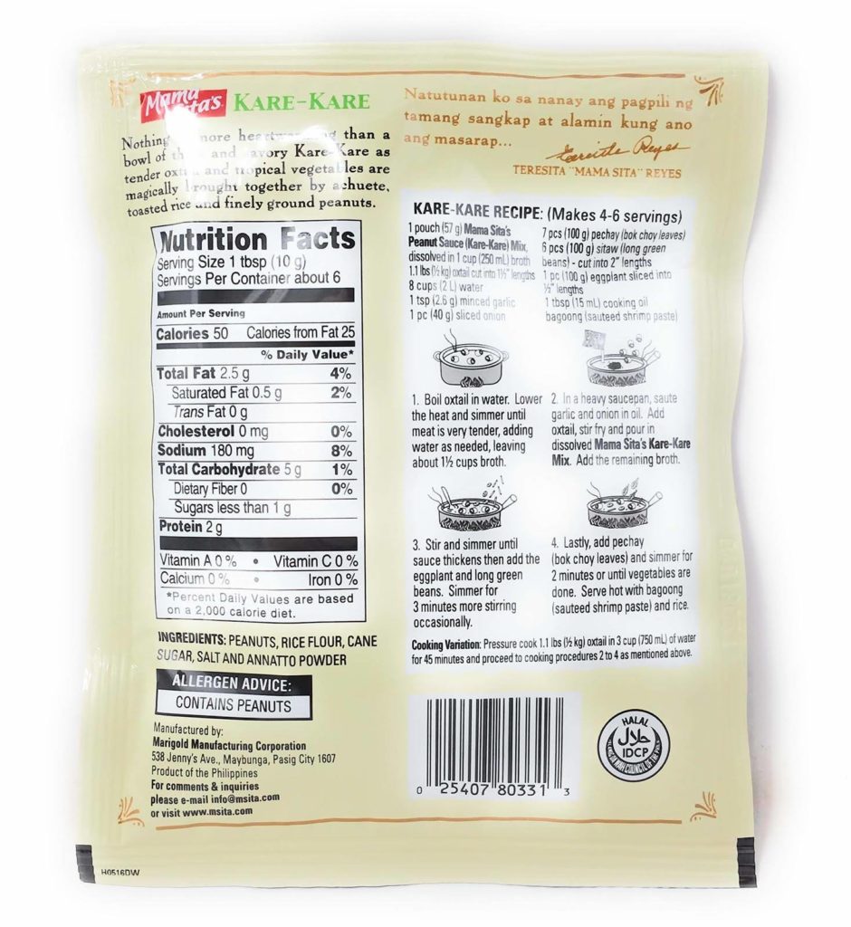 Filipino Kare Kare - FeliceMadeThis